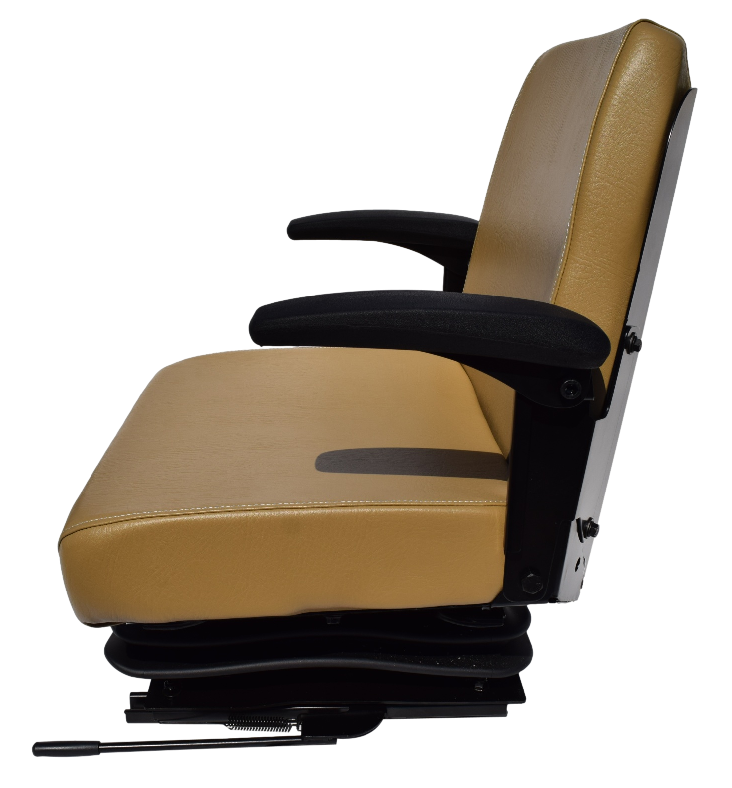 Brown Zero Turn Lawn Mower Suspension Seat with Slides and Armrests ...