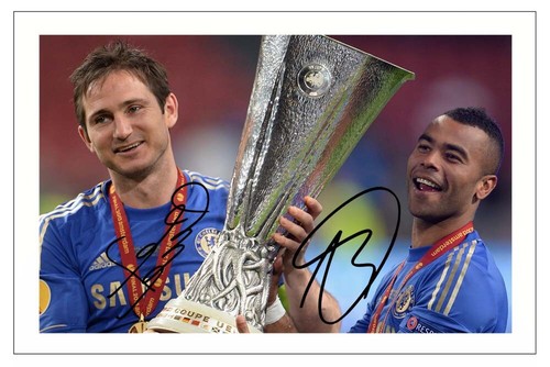 ASHLEY COLE & FRANK LAMPARD Signed Autograph PHOTO Signature Gift Print ...