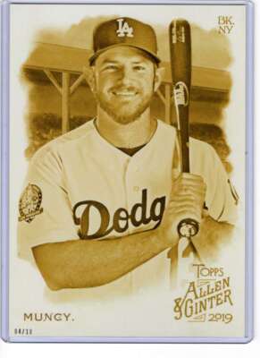 Max Muncy 2019 Allen and Ginter 5x7 Gold #143 /10 Dodgers | eBay