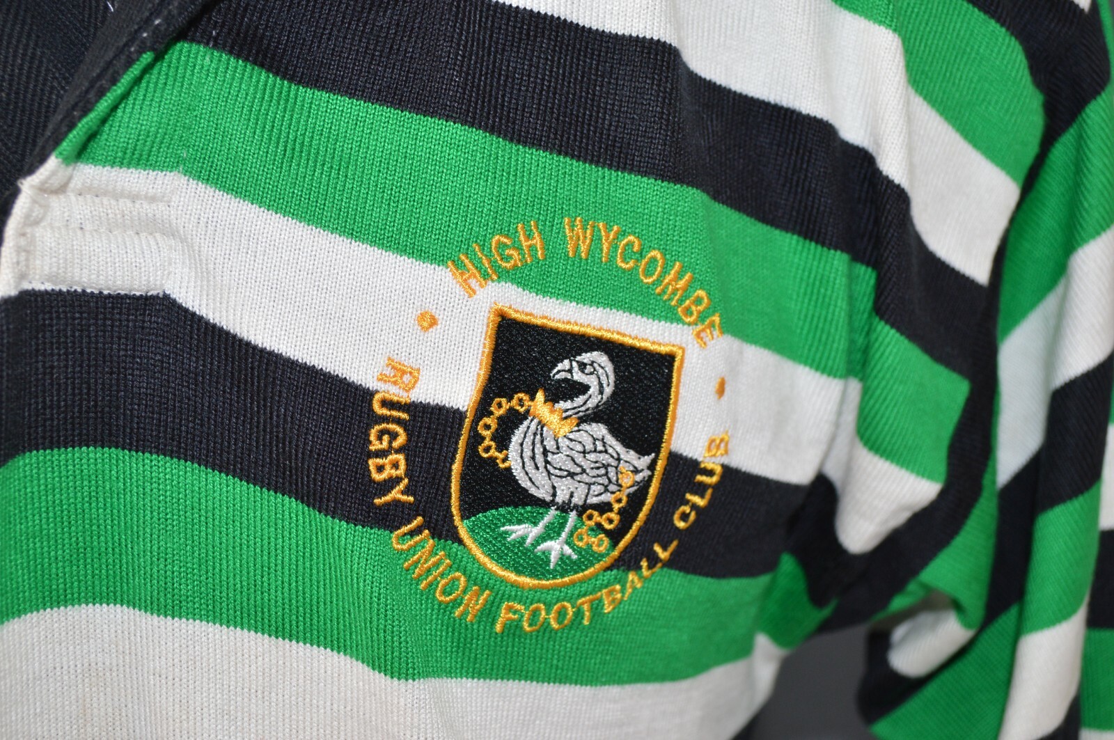 High Wycombe Rugby Union Jersey Vintage Retro Long Sleeve Shirt Size ...