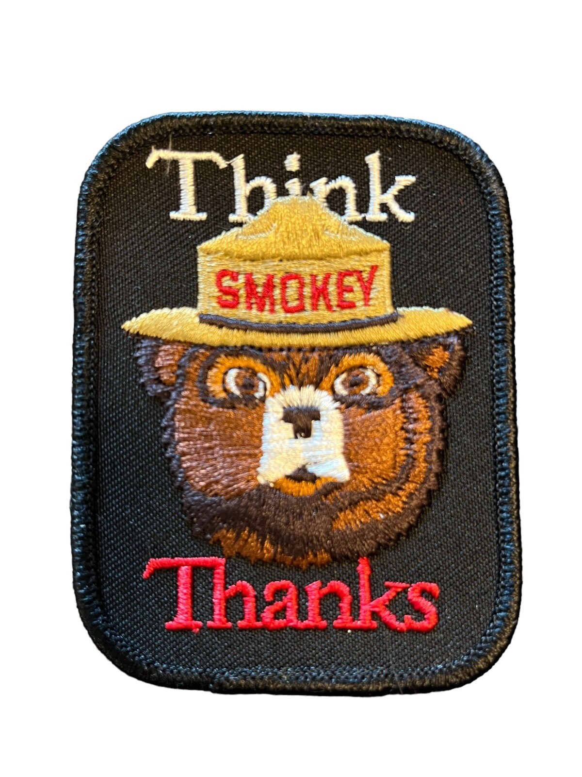 Smokey Bear Think Thanks Iron-On Patch Prevent Forest Fires Forest ...