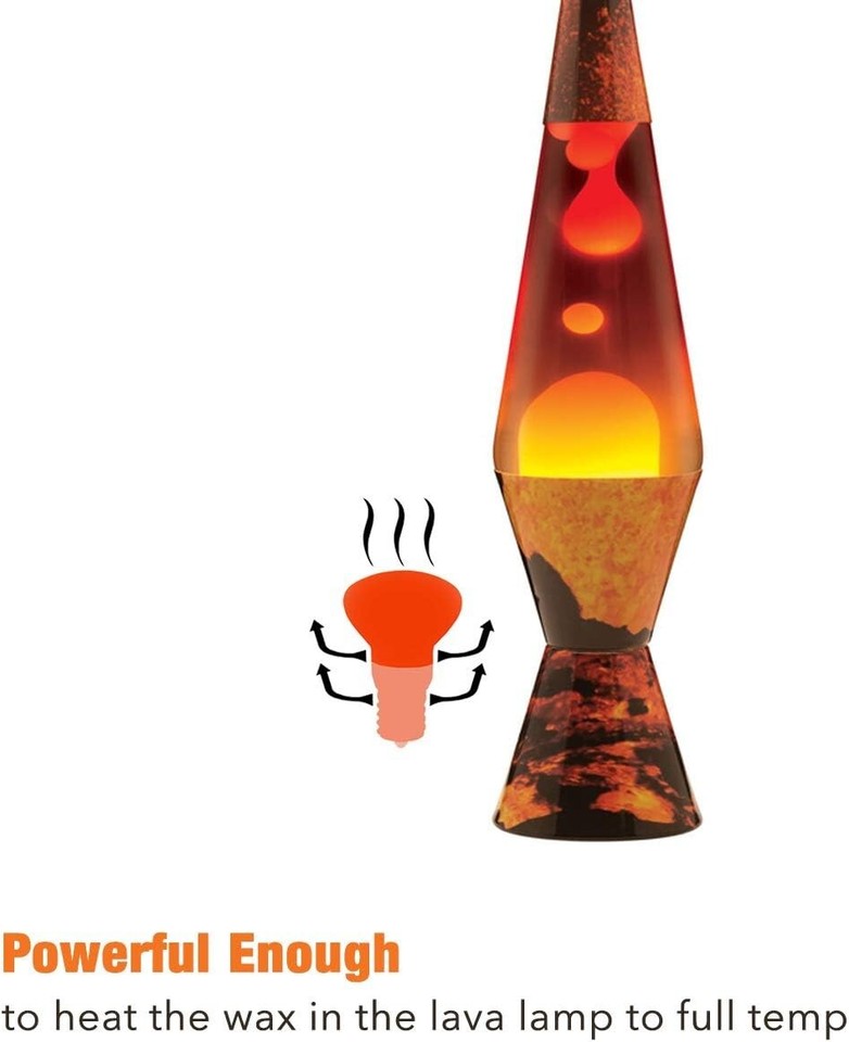 Lava Lamp Bulb 30W, 4 Pack R39 Reflector Bulbs, Dimmable Small Edison ...