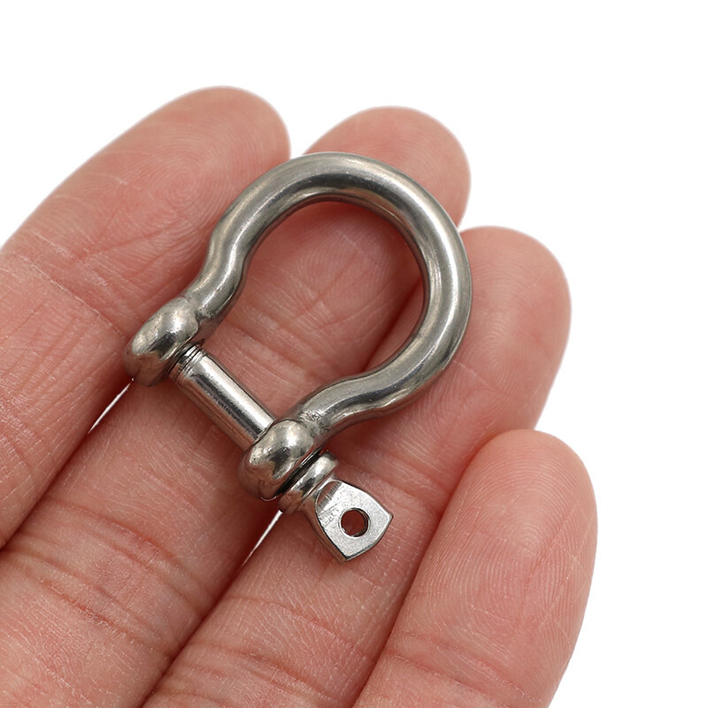 5pcs m4 304 stainless bow shackle steel screw pin anchor shackle bow ...