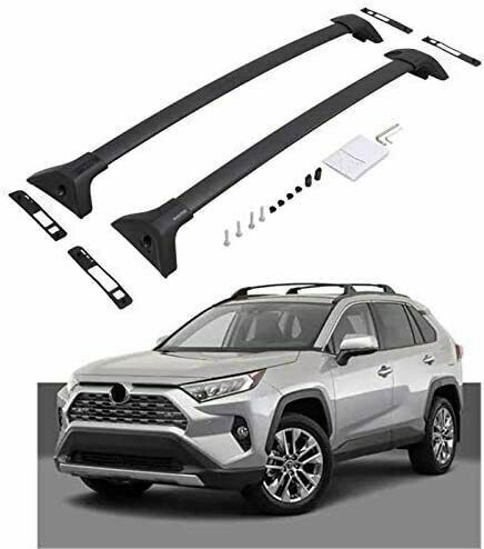 2Pcs Roof Rail Rack Cross Bars Crossbars Fits for Toyota 2019-2024 RAV4 ...