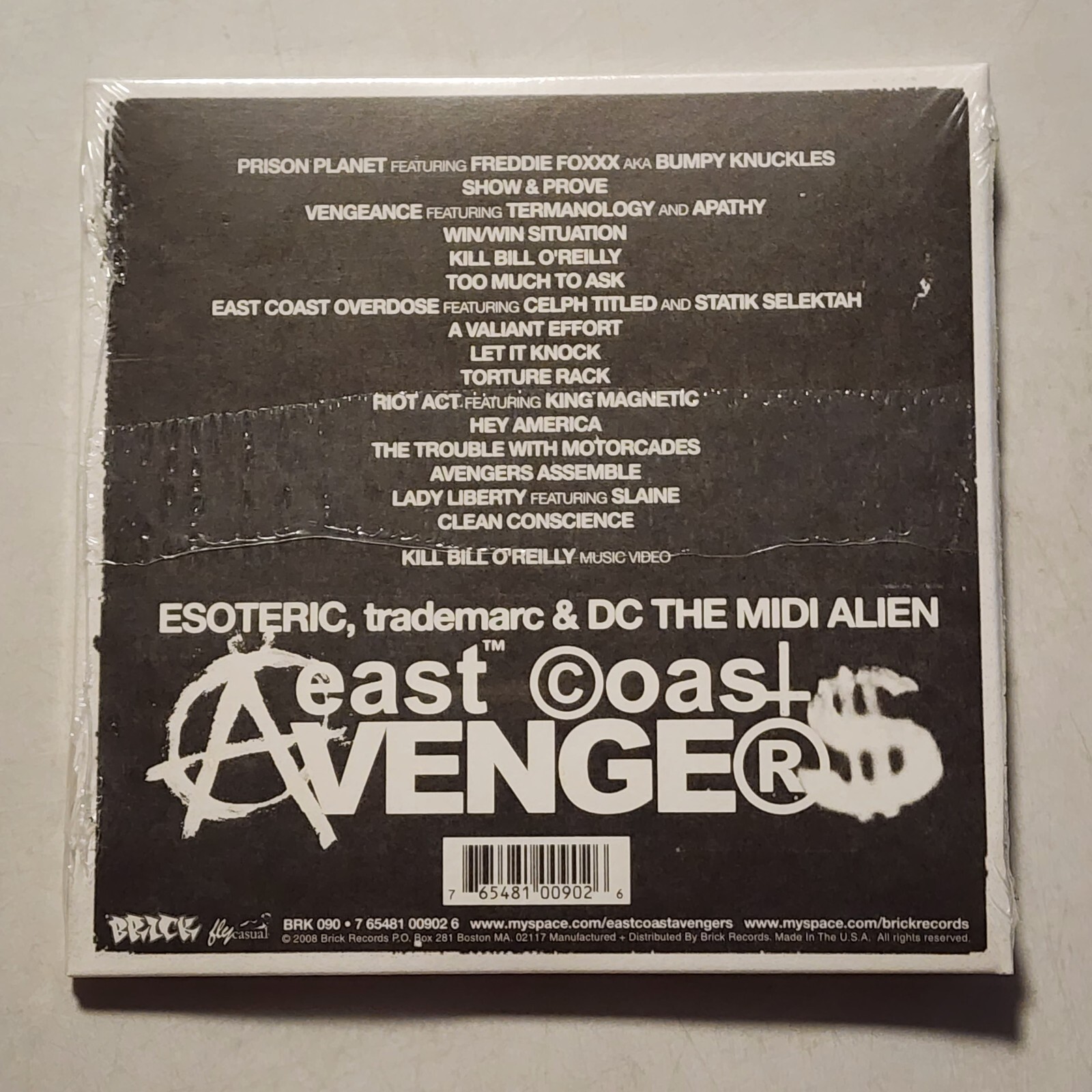 SEALED EAST COAST AVENGERS PRISON PLANET CD ESOTERIC UNDERGROUND HIP ...