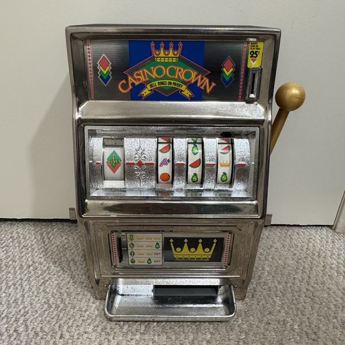 Vintage 70's Waco "Casino Crown" Slot Machine Accepts Quarters .25 ...