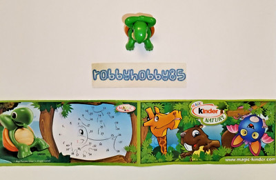 Un020 Turtle + Paper Long Kinder Surprise Italy 2010/11 Forest Animals ...
