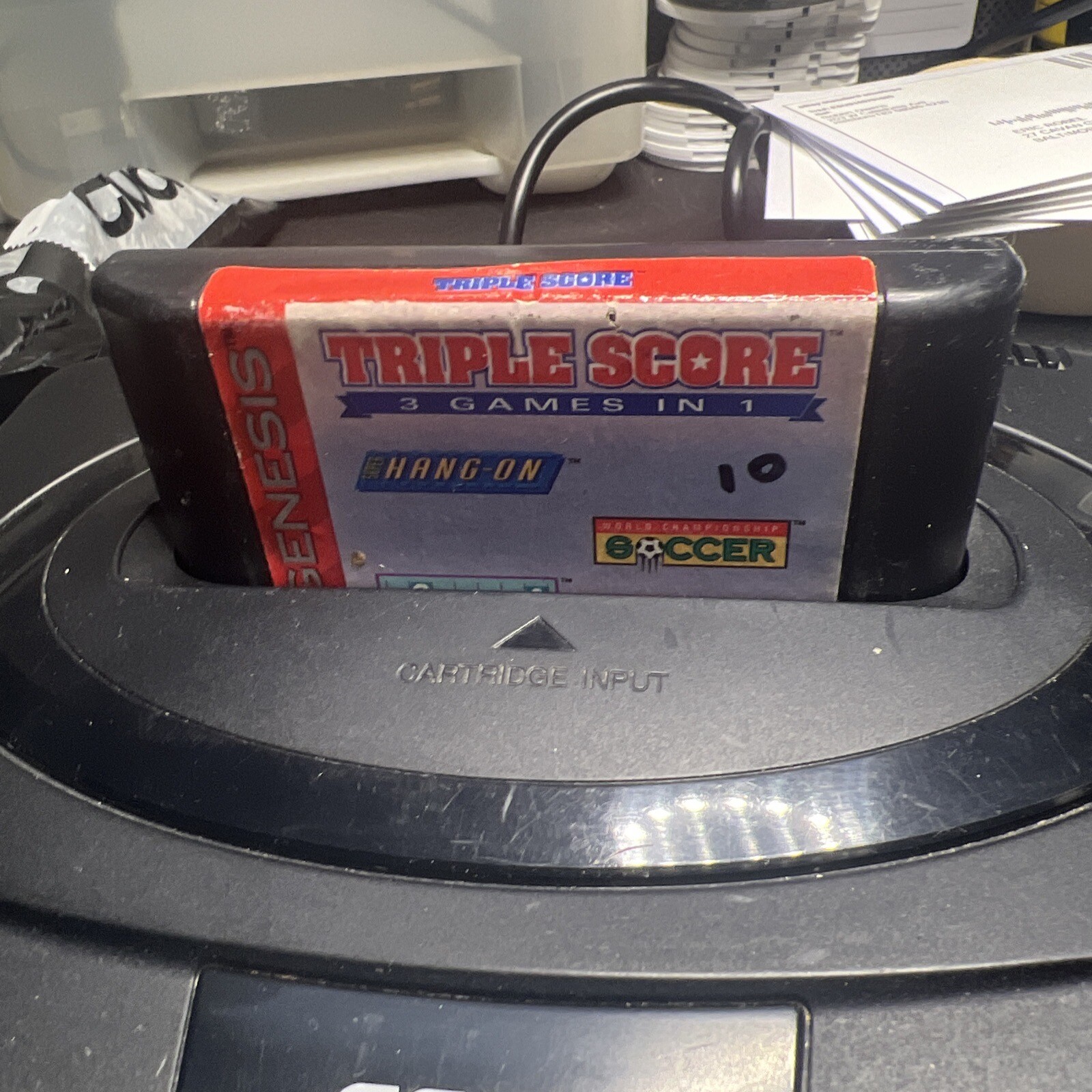 Sega Genesis Triple Score: 3 Games in 1 Video Game Cartridge Tested ...