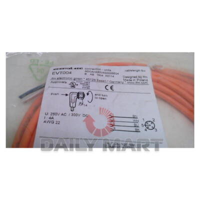 New In Box IFM EVT004 PLC Cable | eBay