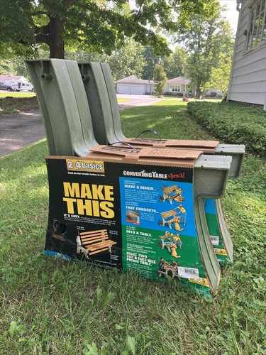 2x4 Basics Converting Flip Top Table and Bench Kit DIY Lot of 2 | eBay