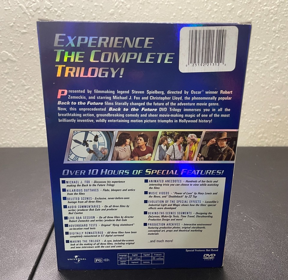 Back To The Future - The Complete Trilogy DVD Box Set Widescreen 3 ...