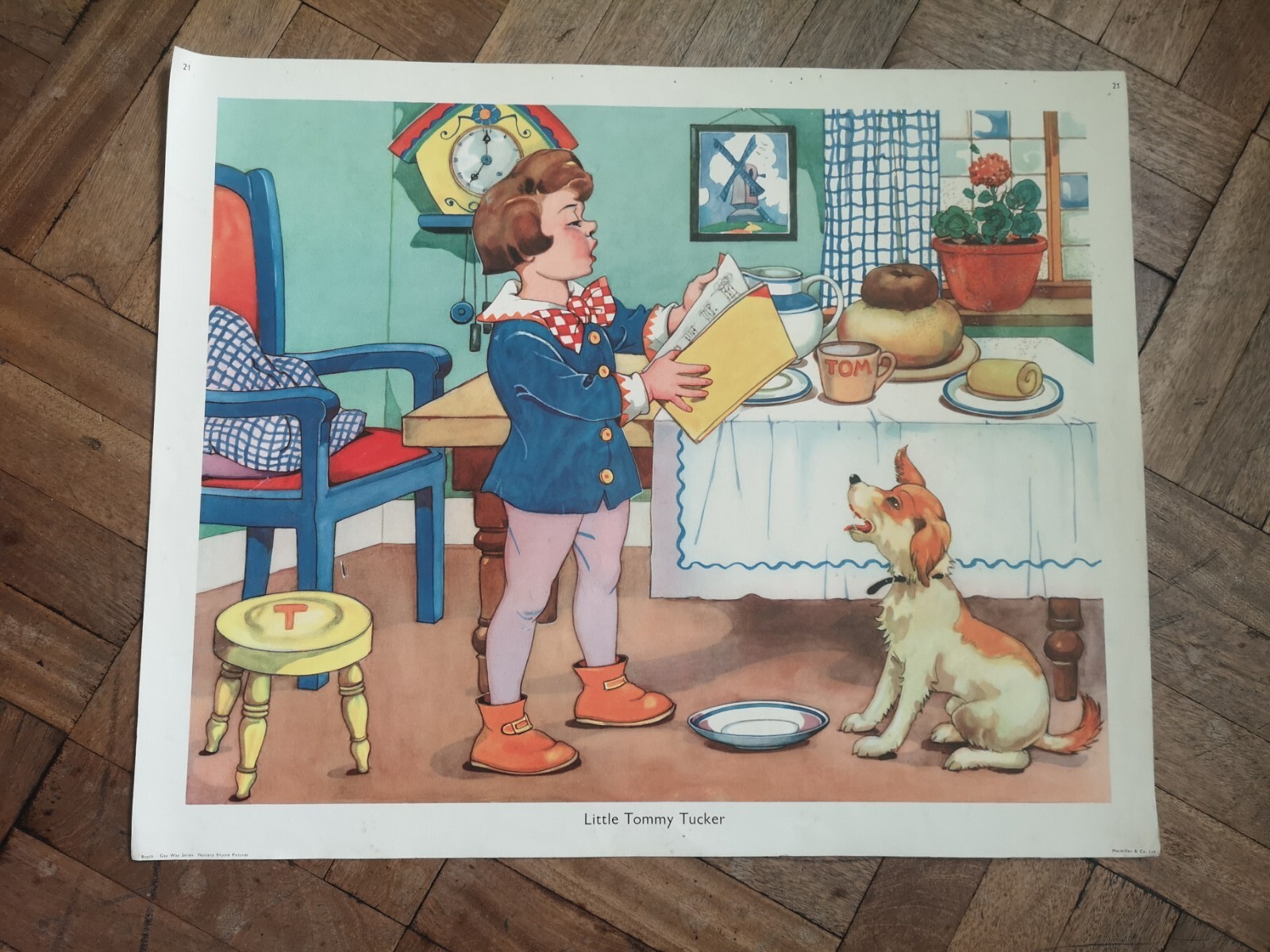 Vintage Boyce Nursery Rhyme Picture 1950’s Lithoprint - Little Tommy ...