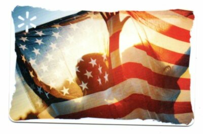 Walmart US Flag Gift Card No $ Value Collectible FD-70191 | eBay