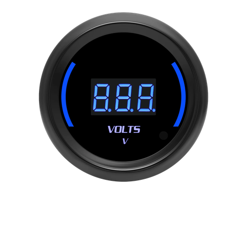 2" 52mm 12V Universal Blue Digital LED Volt Meter Electronic Voltage ...