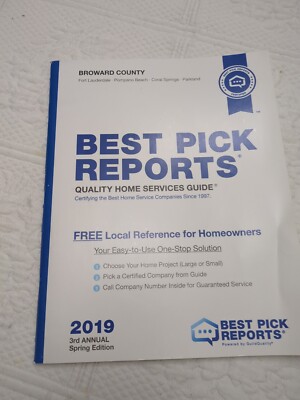 Broward County FL Best Pick Reports Magazine Spring 2019 | eBay
