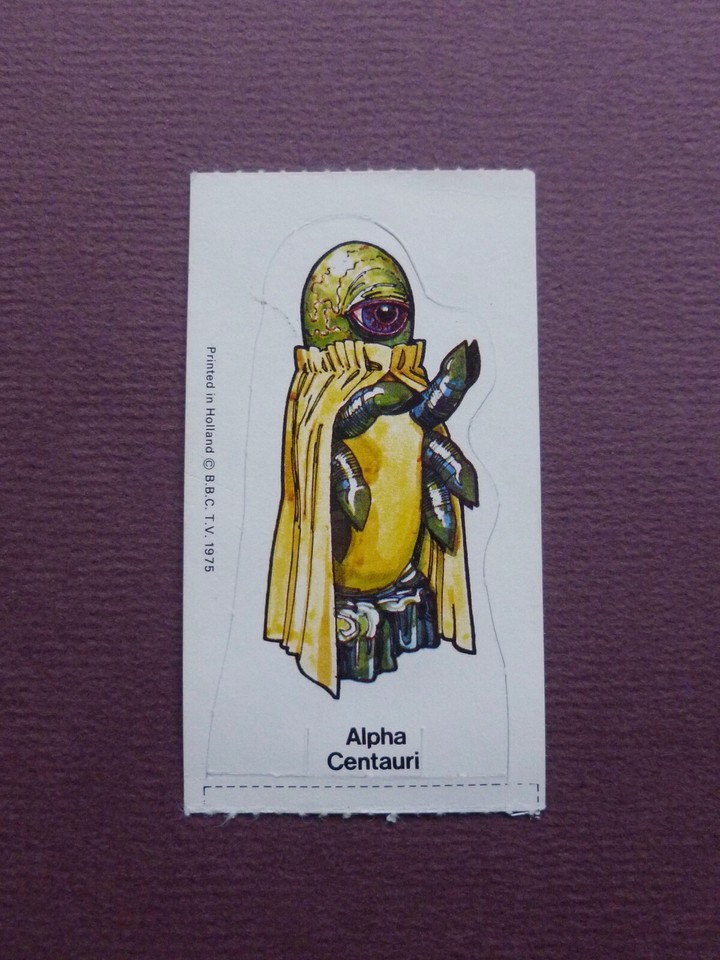 1975 Weetabix - DR DOCTOR WHO - Character Stand Up Figure Card - ALPHA ...