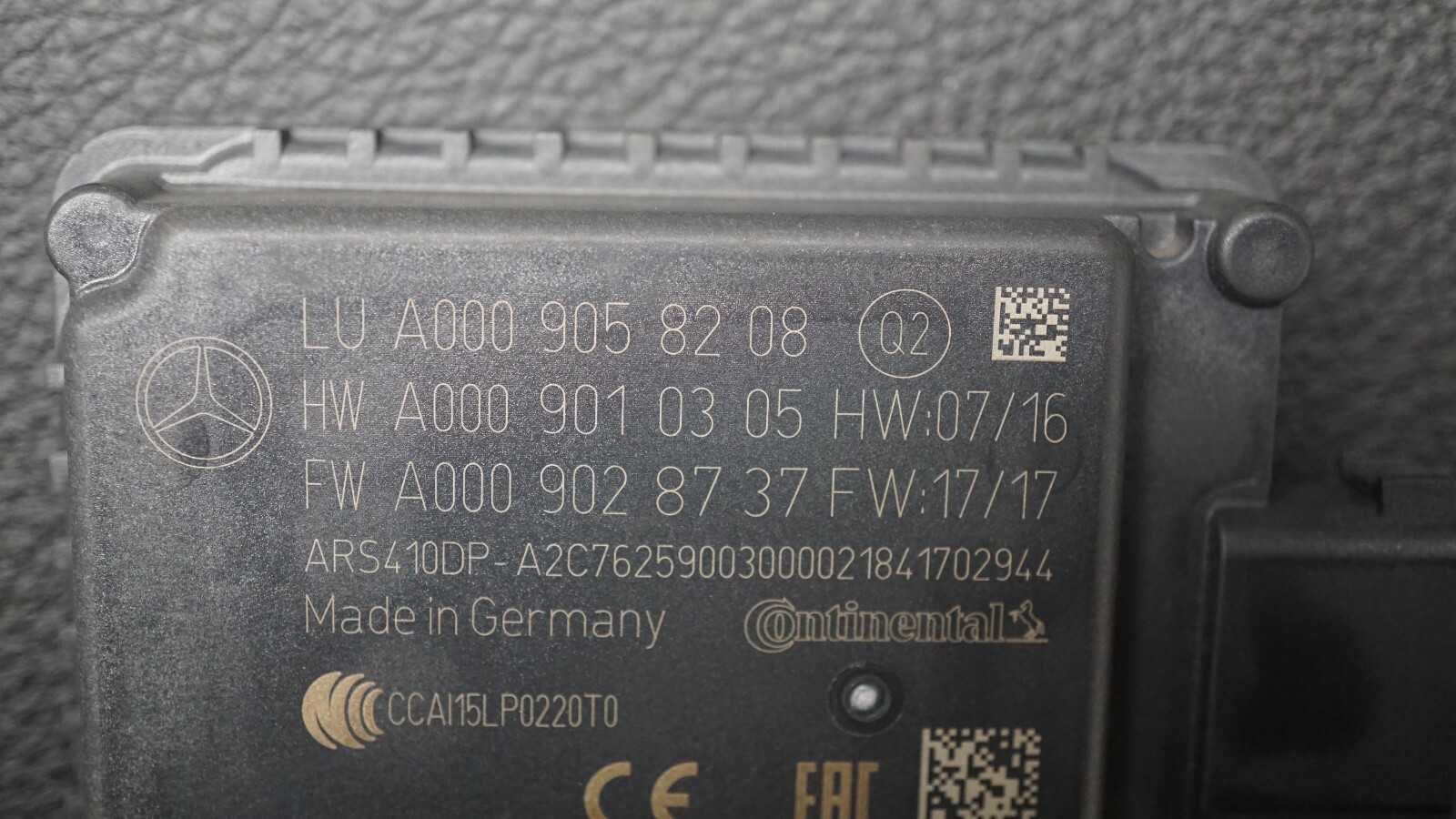 MERCEDES BENZ W222 W213 W238 W257 RADARSENSOR A0009058208 / LU A000 905 ...