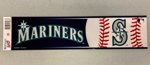 Seattle Mariners Vibrant Official MLB Team Logo Car Bumper Sticker ...