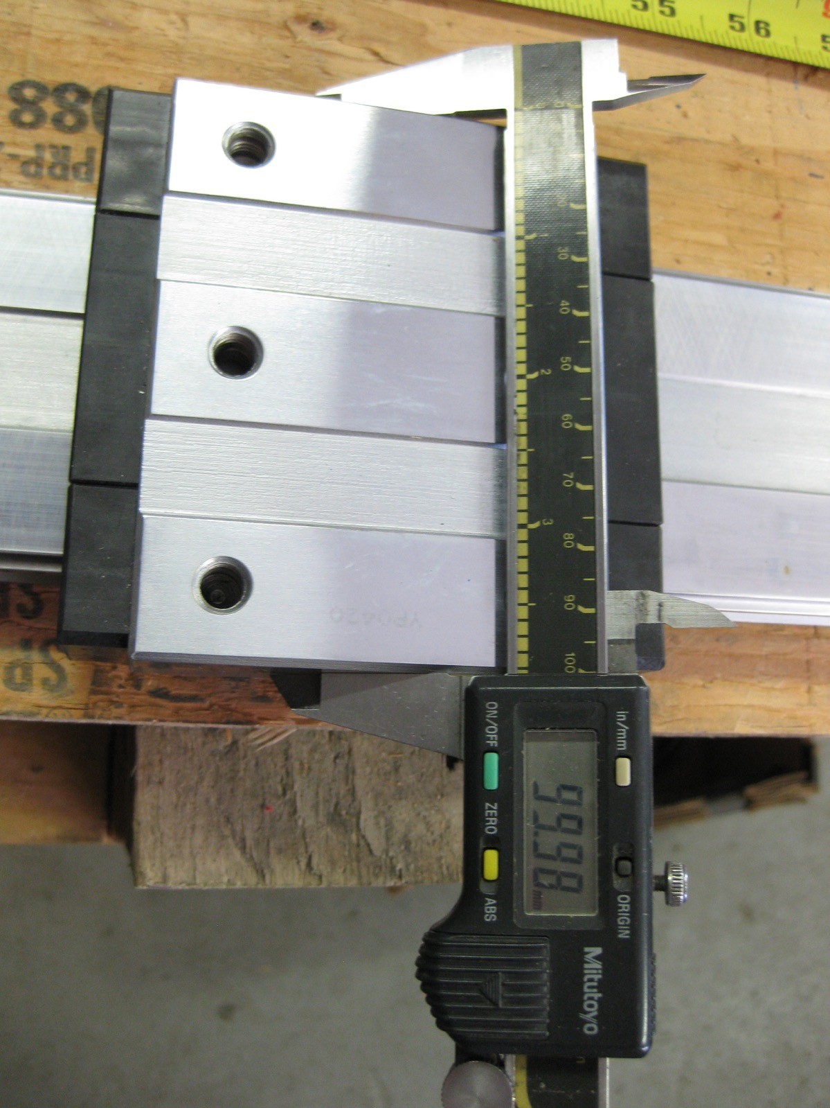 Giant THK Linear Rails 1800mm 71" 70mm Wide Double Carriages Blocks ...