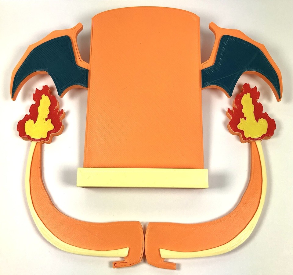 Pokemon Card Stand CHARIZARD W/Tail PSA 3D Printed Trading TCG Holder ...