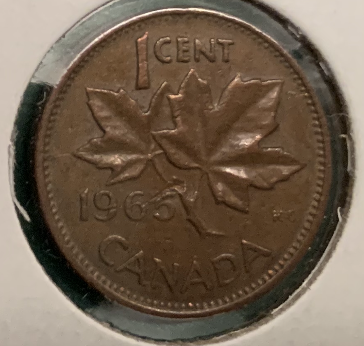 *RARE* CANADA 1965 1 CENT PENNY COIN DEFECTIVE BRANCH | eBay