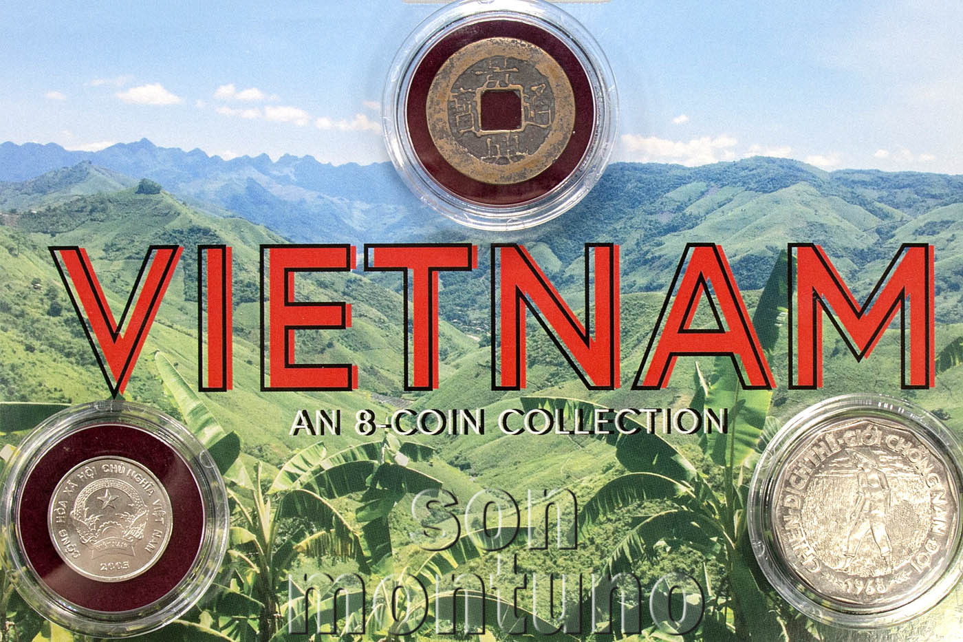 VIETNAM COIN SET - 8 Piece Collection in Wood Box with Certificate ...