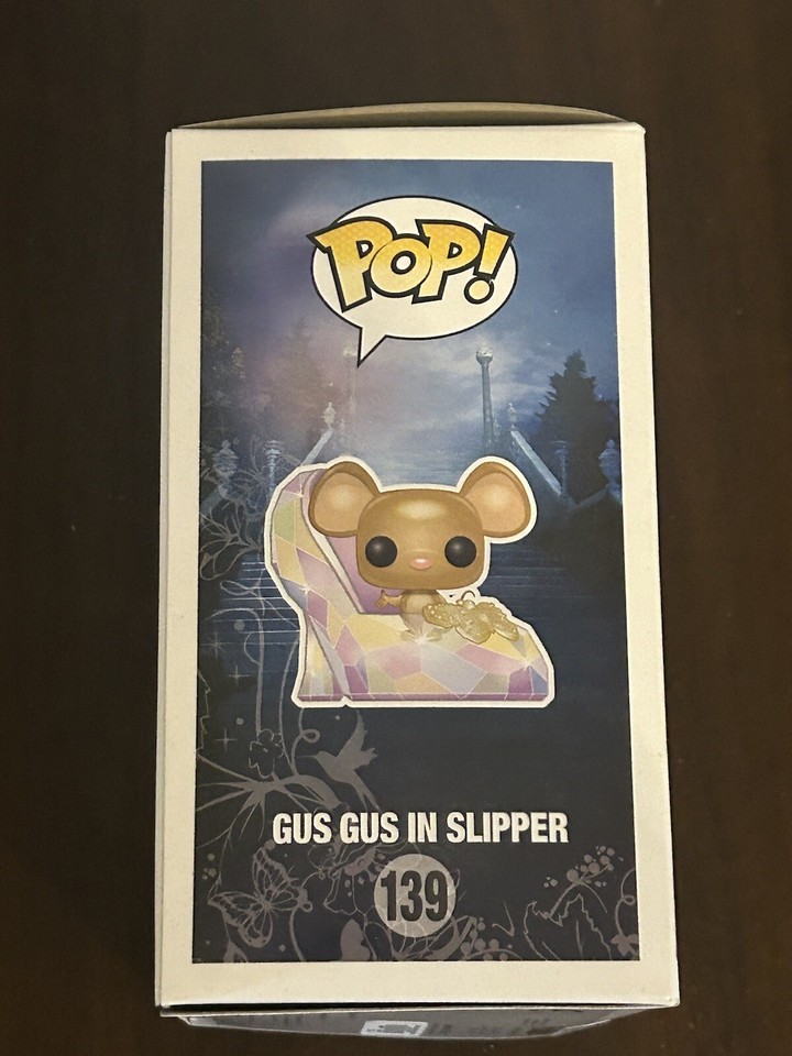 FUNKO POP GUS GUS IN SLIPPER GLITTER HOT TOPIC EXCLUSIVE DISNEY ...