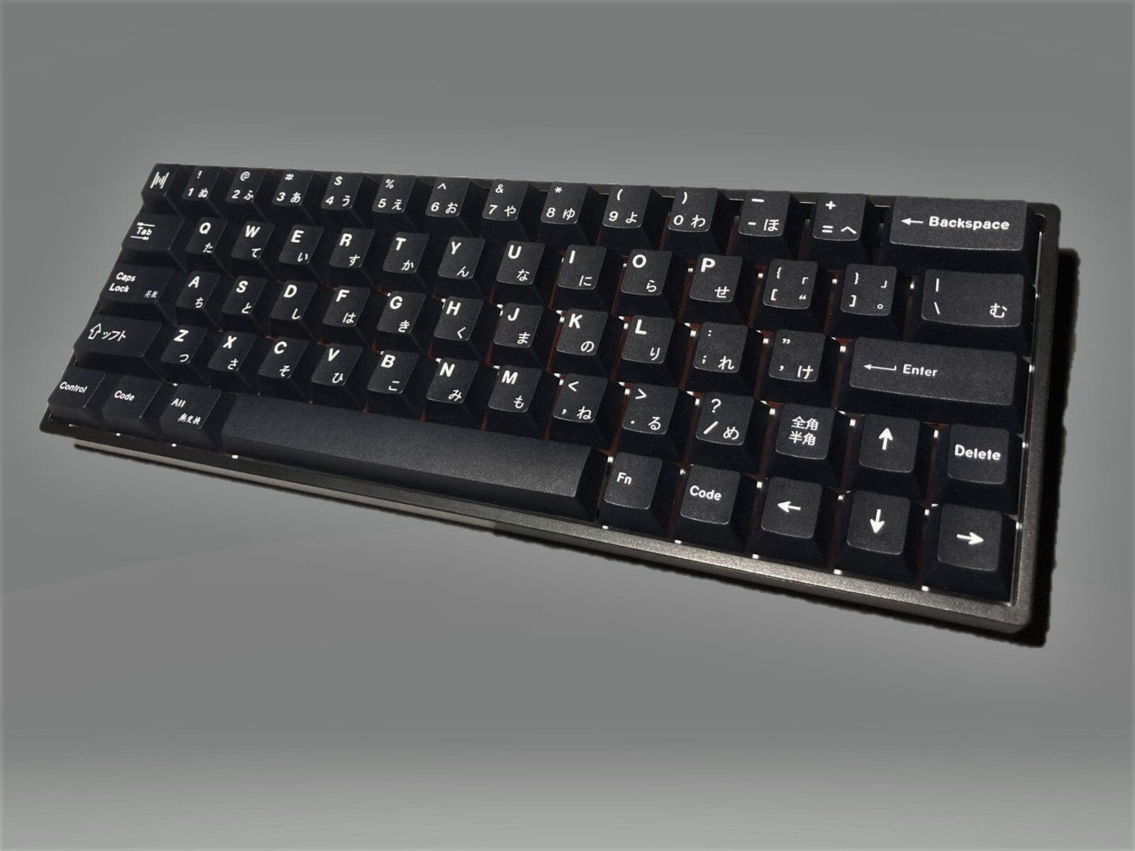 Mechanical Custom Keyboard GK64 w/ Black PBT Japanese Keycaps - Tecsse ...