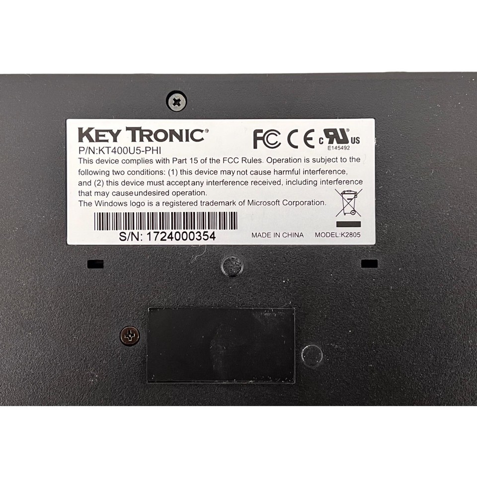 KEYTRONIC Color-Coded Workstation Keyboard KT400U5-PHI | eBay