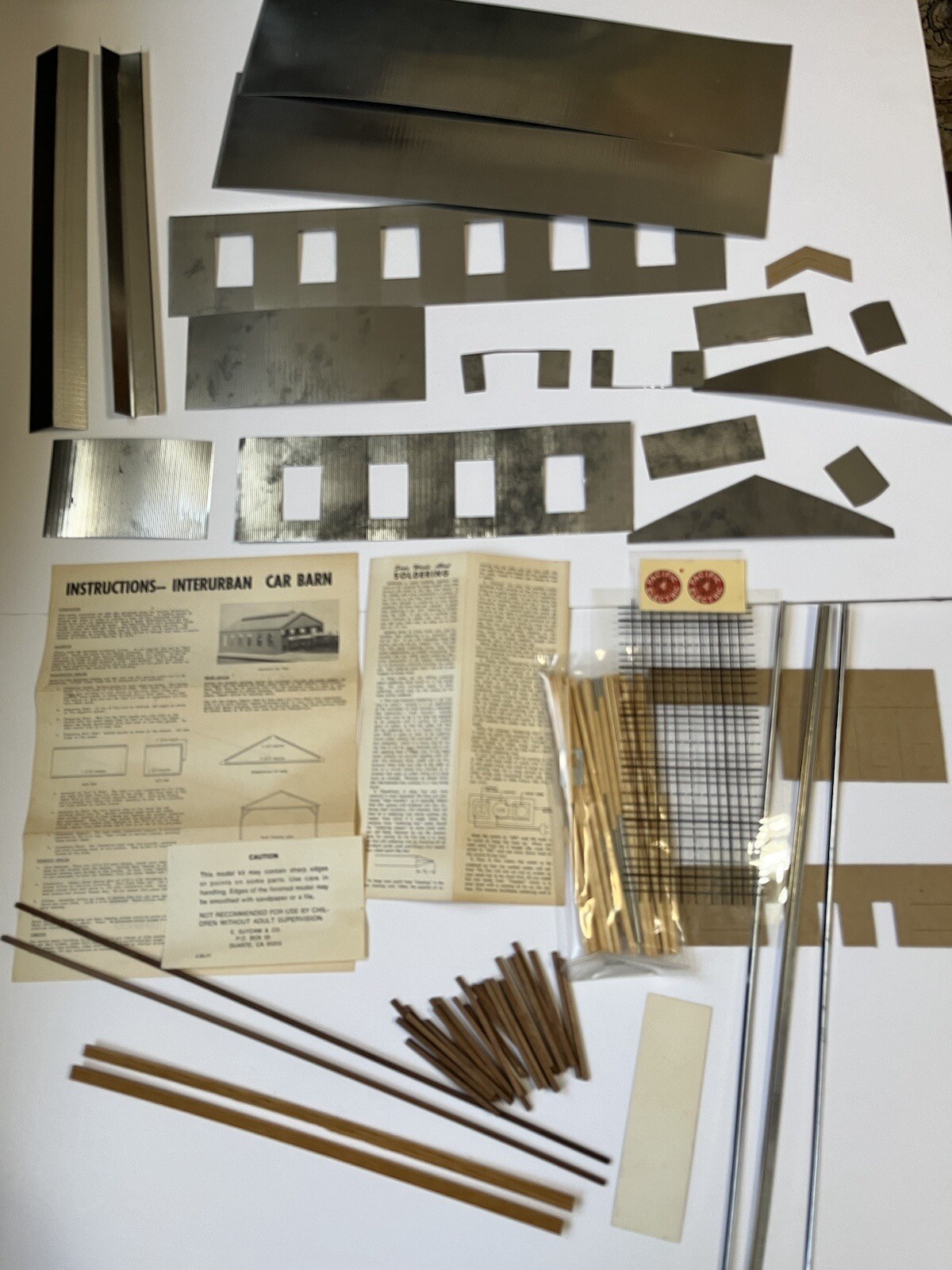 Suydam Co HO Kit 20 3 Track Interurban Car Barn In Corrugated Metal NOS ...