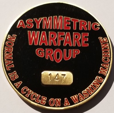VHTF US Army AWG Asymmetric Warfare Group Fort Meade NSA / CSS Maryland ...