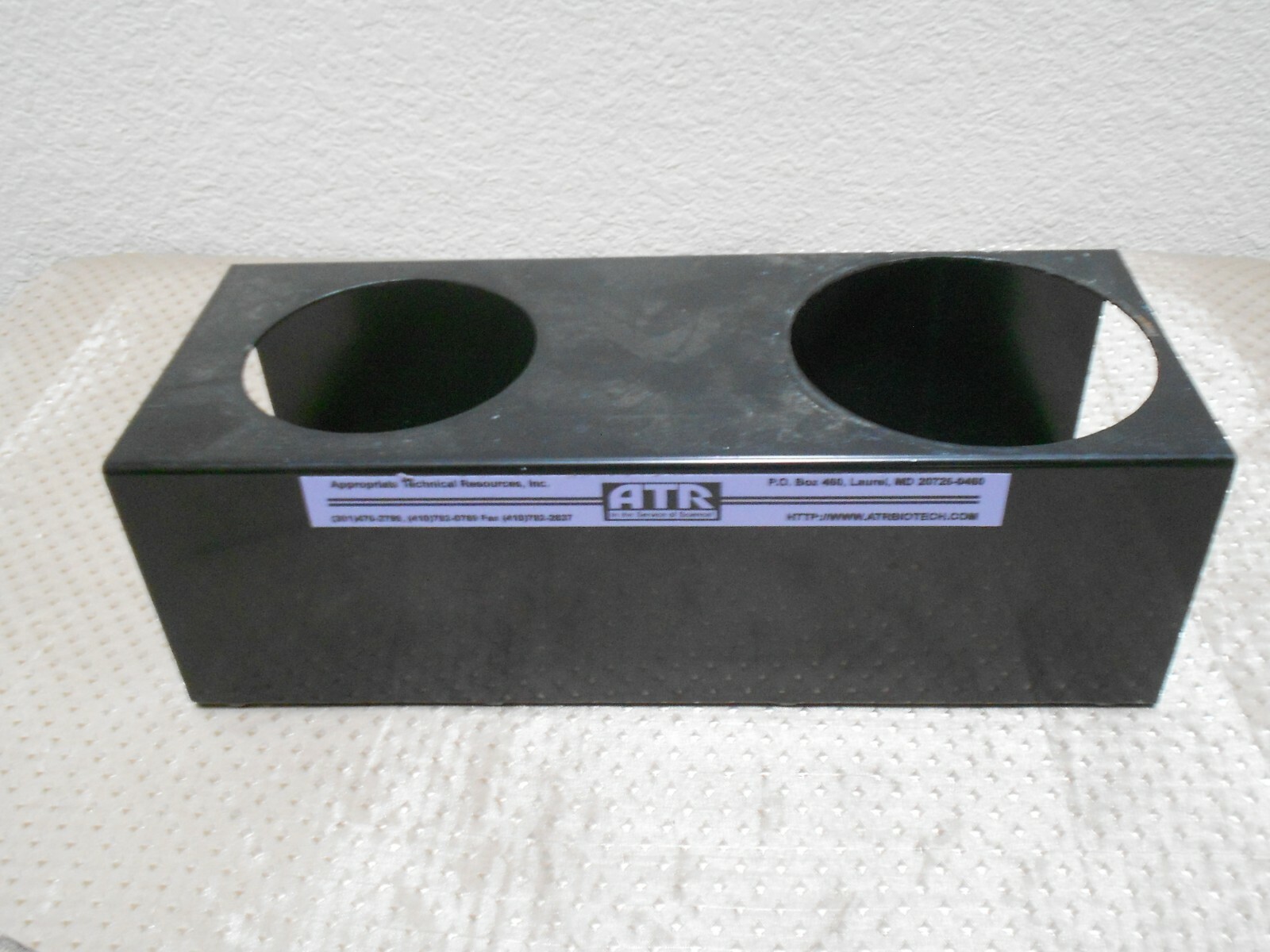 ATR Metal Rack Holder for 2 x 4.5 in D.I. Liquid Reagent Bottles Great ...