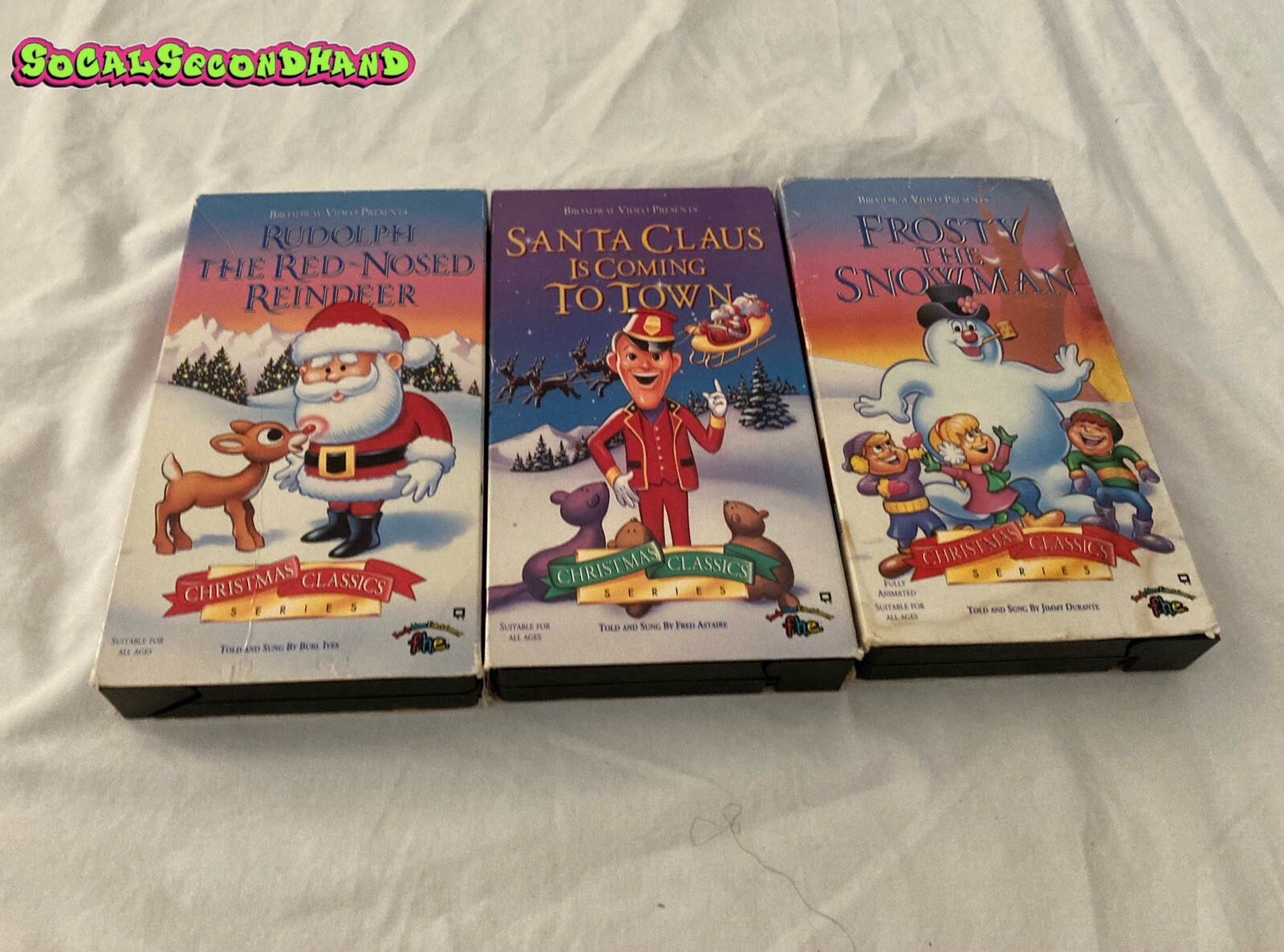 Santa Claus is Coming to Town Christmas Classics Series VHS 3 Lot Etc ...