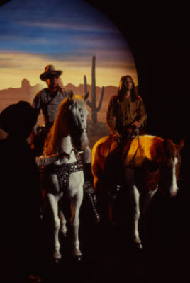 Klinton Spilsbury as the Lone Ranger Michael Horse as Tonto 1980s TV ...
