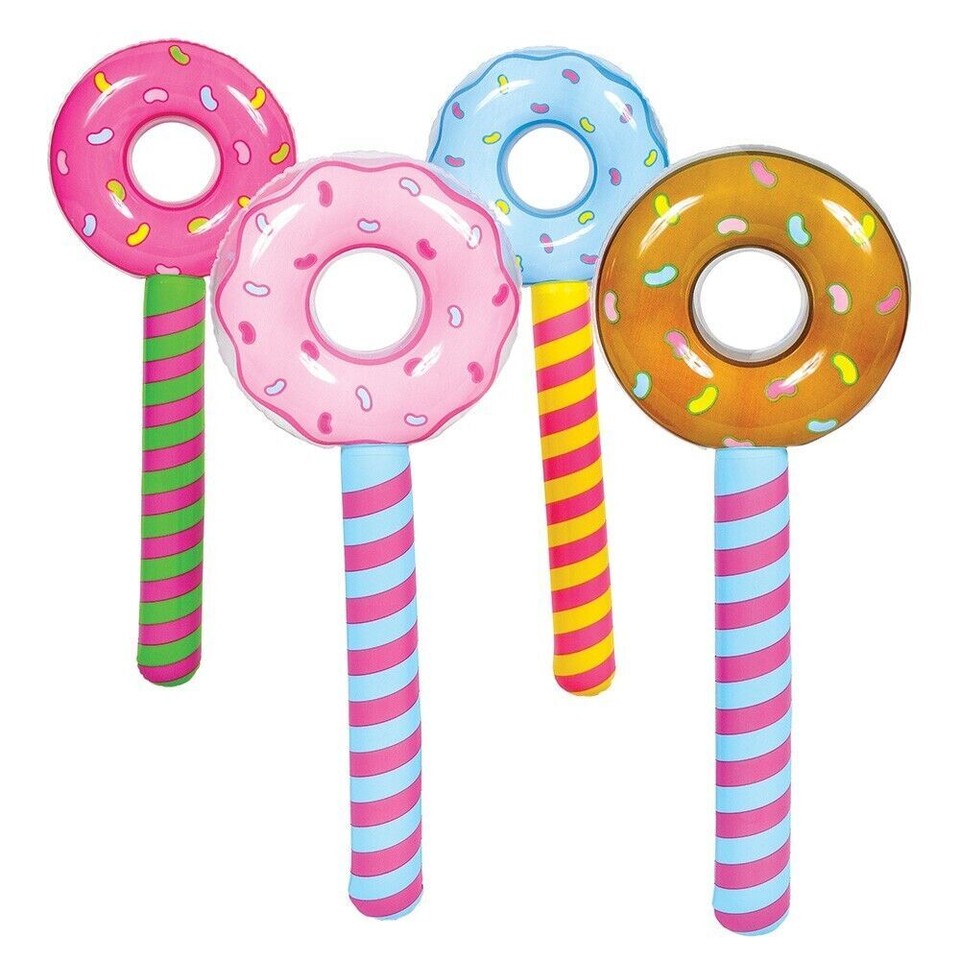 12 Lollipop Suckers inflatable Birthday donut holes Wonka CANDYLAND ...