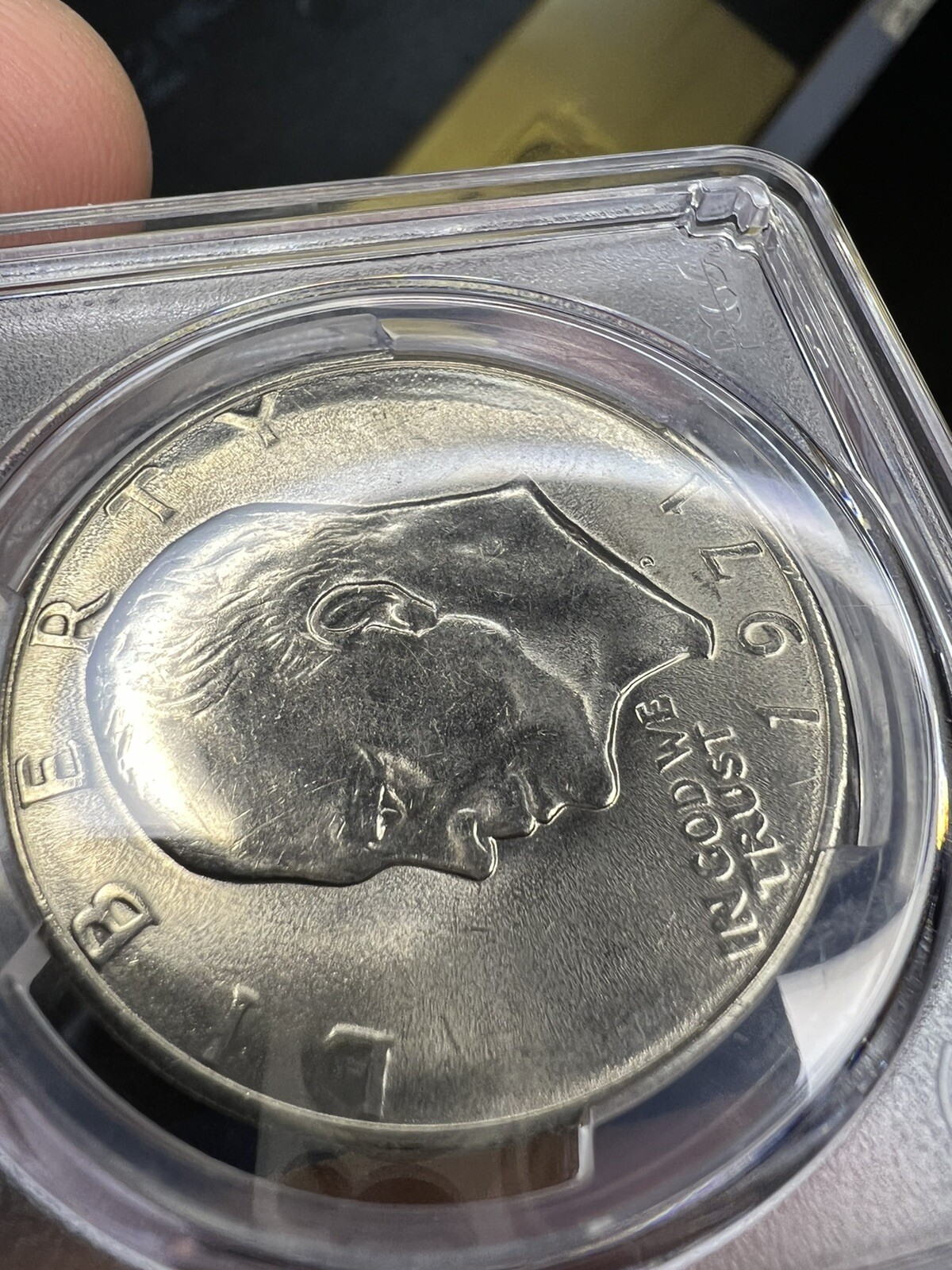 1971-D MS62 Eisenhower Friendly Eagle FEV PCGS Die Deterioration | eBay