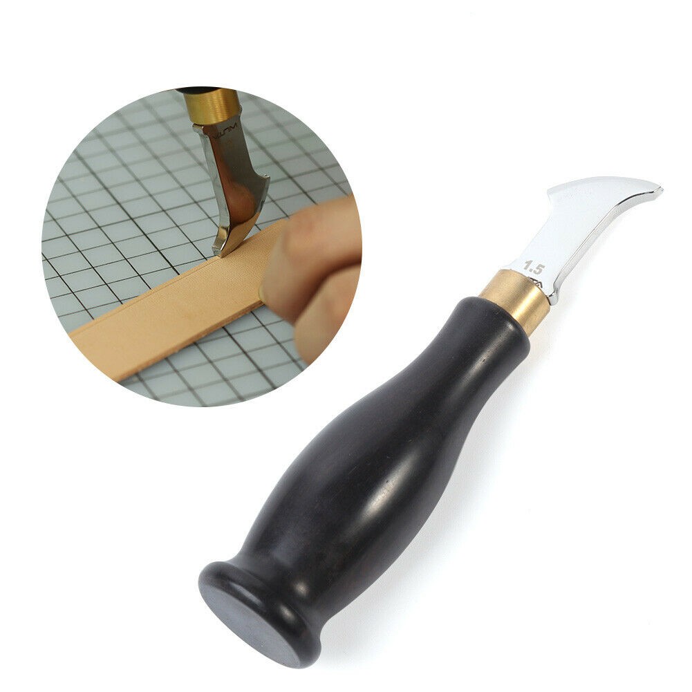 1.5mm Leather Edge Beveler Creaser Steel Blade Ebony Marking Leather ...