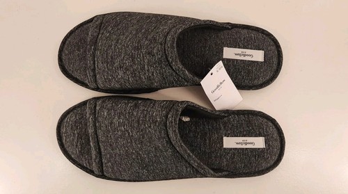 Goodfellow Mens Heather Black (Grey) Slide On Slippers. Size XL (13/14 ...