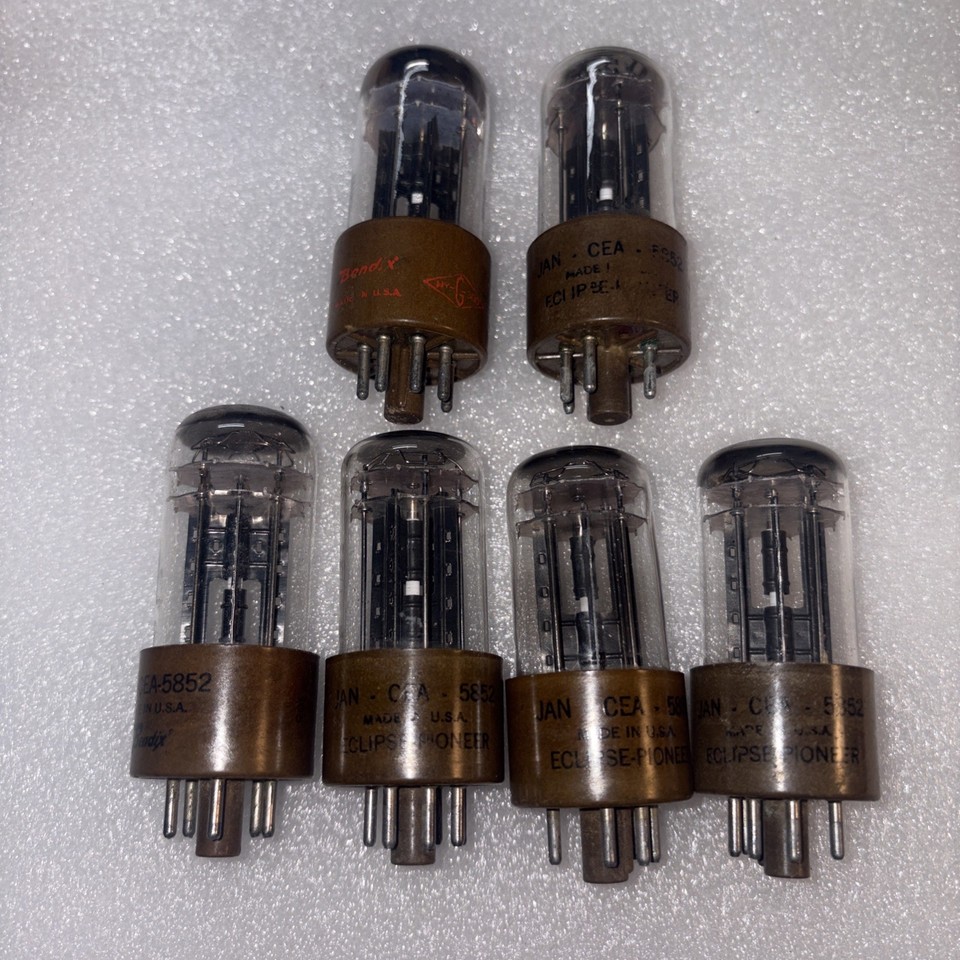 Pair JAN-CEA-5852 Bendix Tubes Special 6X5 Tested Strong 4 Available | eBay