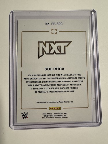 Sol Ruca 2024 Panini PhotoGenic WWE NXT Picture Perfect Auto /25 | eBay