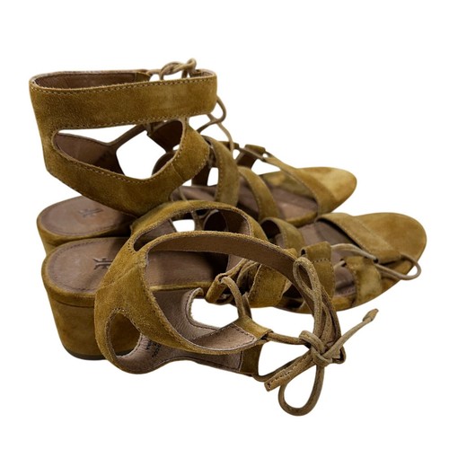 Frye Chrissy Side Ghillie Cognac Sandal Women's Sz 11M Excellent Used ...