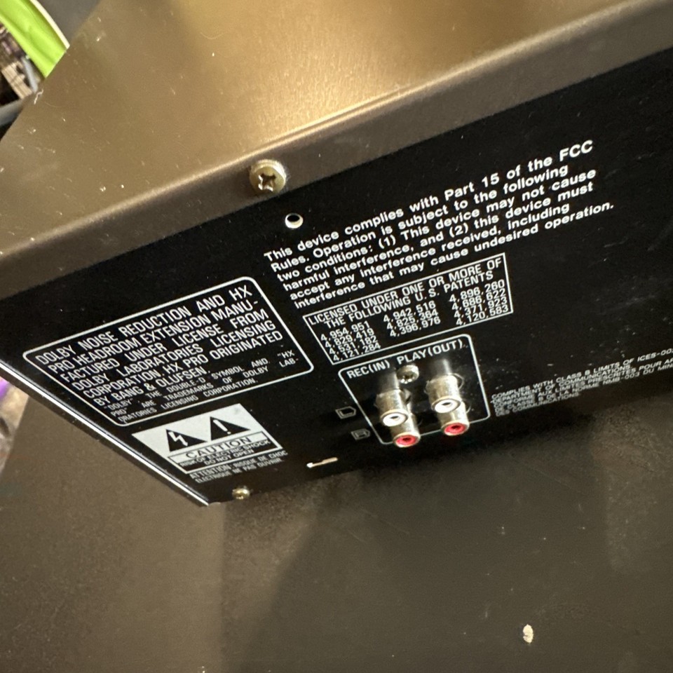 Technics RS-TR575 Dolby B-C NR HX Pro Dual Cassette Deck Hi-Speed ...