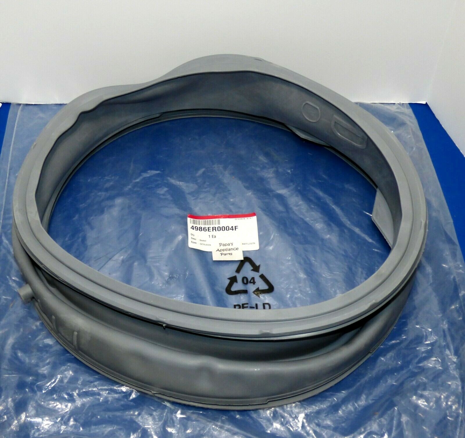 NEW GENUINE OEM LG 4986ER0004F, 4986ER0004J WASHER DOOR BOOT GASKET ...