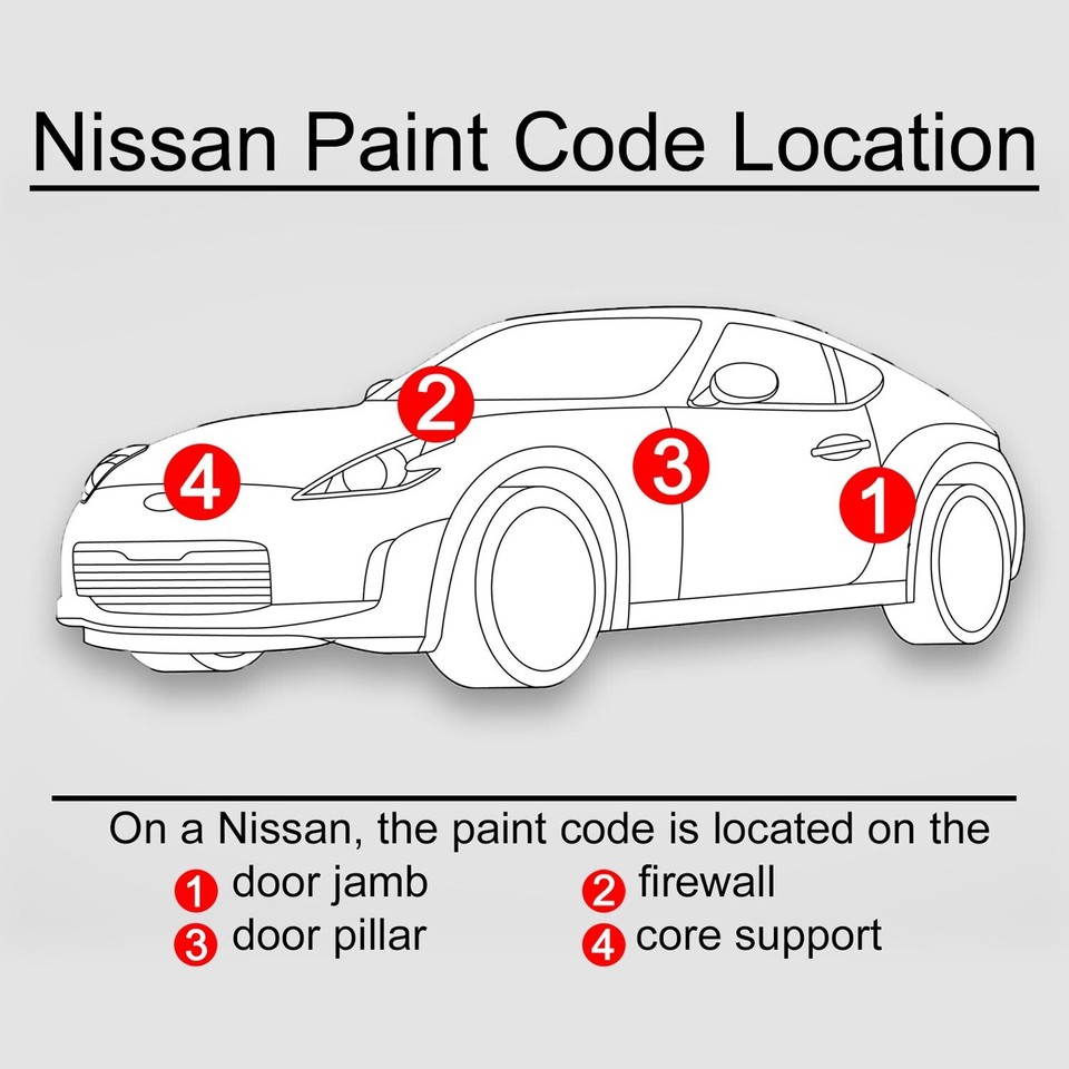 All-In-One Paint & Clear Coat 12 Oz Spray Paint For Nissan Majestic ...