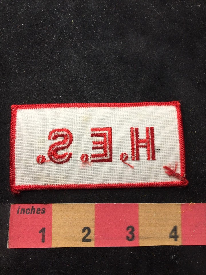 Unknown HES H E S Initials Patch 89XB | eBay