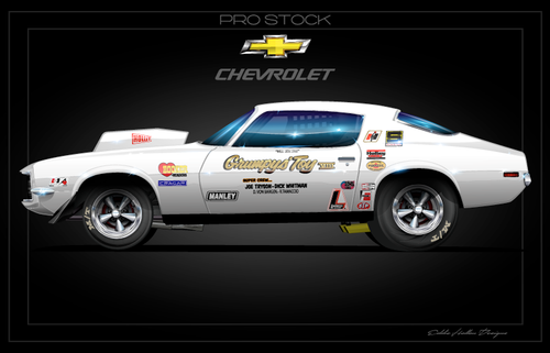 Bill Grumpy Jenkins 71 Camaro 28X18" Poster PS075 | eBay