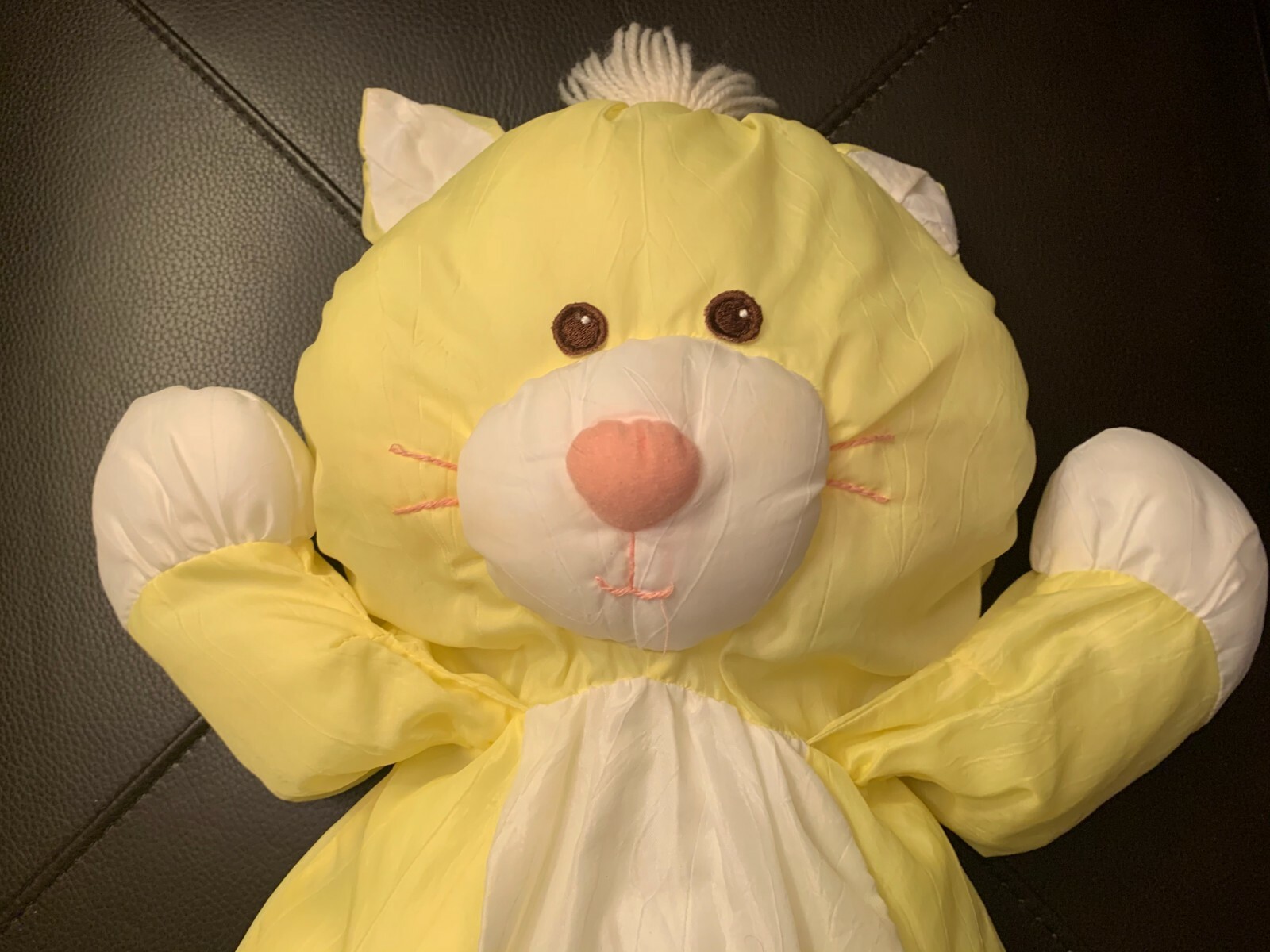 Fisher Price PUFFALUMP Cat/Kitten Puffalumps 1986 Yellow #8002 | eBay