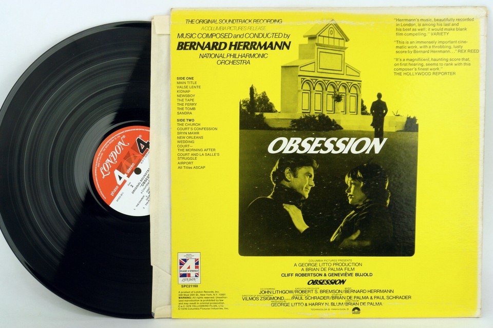 BERNARD HERRMANN: OBSESSION - SOUNDTRACK * NPO * UK * DECCA/LONDON SPC ...