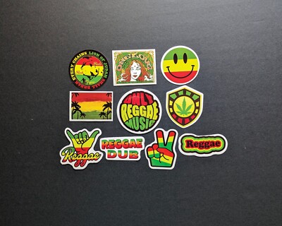 Reggae Stickers, Reggae Decals, One Love Stickers, Reggae Music ...