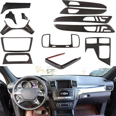 Carbon Fiber Look Interior Decoration Of Trim For Benz ML W166 GL X166 ...